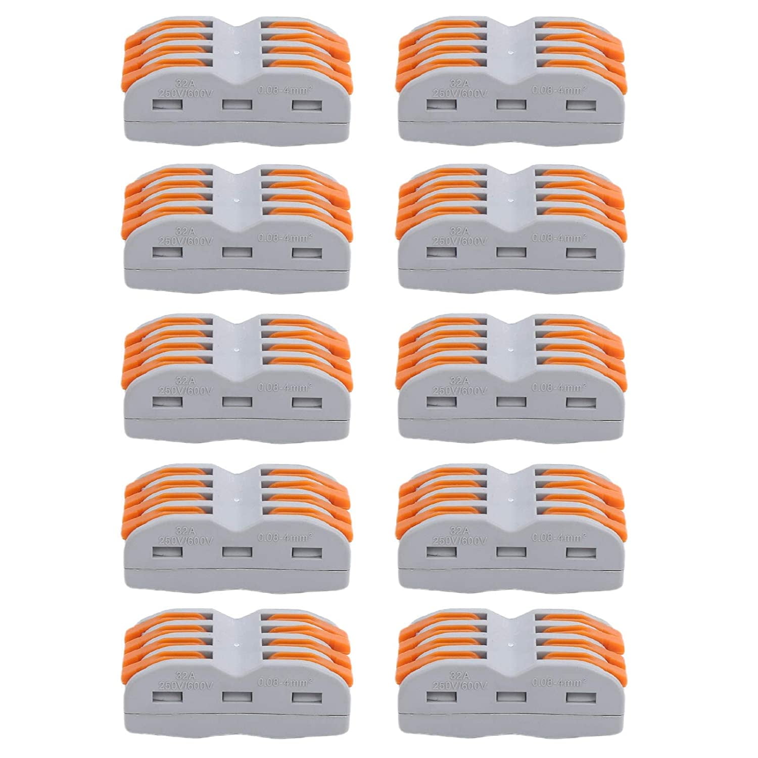 JISBEIFHA Compact Wire Connectors, 10Pcs SPL-4 Quick Connect Splice ... JISBEIFHA Compact Wire Connectors, 10Pcs SPL-4 Quick Connect Splice ...