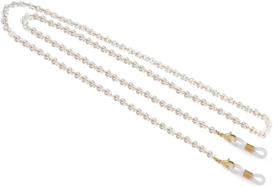 JISBEIFHA Crystal Beads Eyewear Chain Eyeglasses String Trendy ...