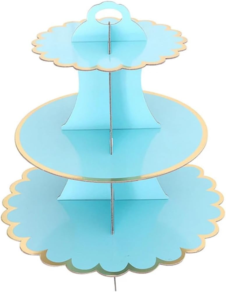 JISBEIFHA Dessert Stand Cupcake Stand Holder 3-tier Cardboard Dessert ...