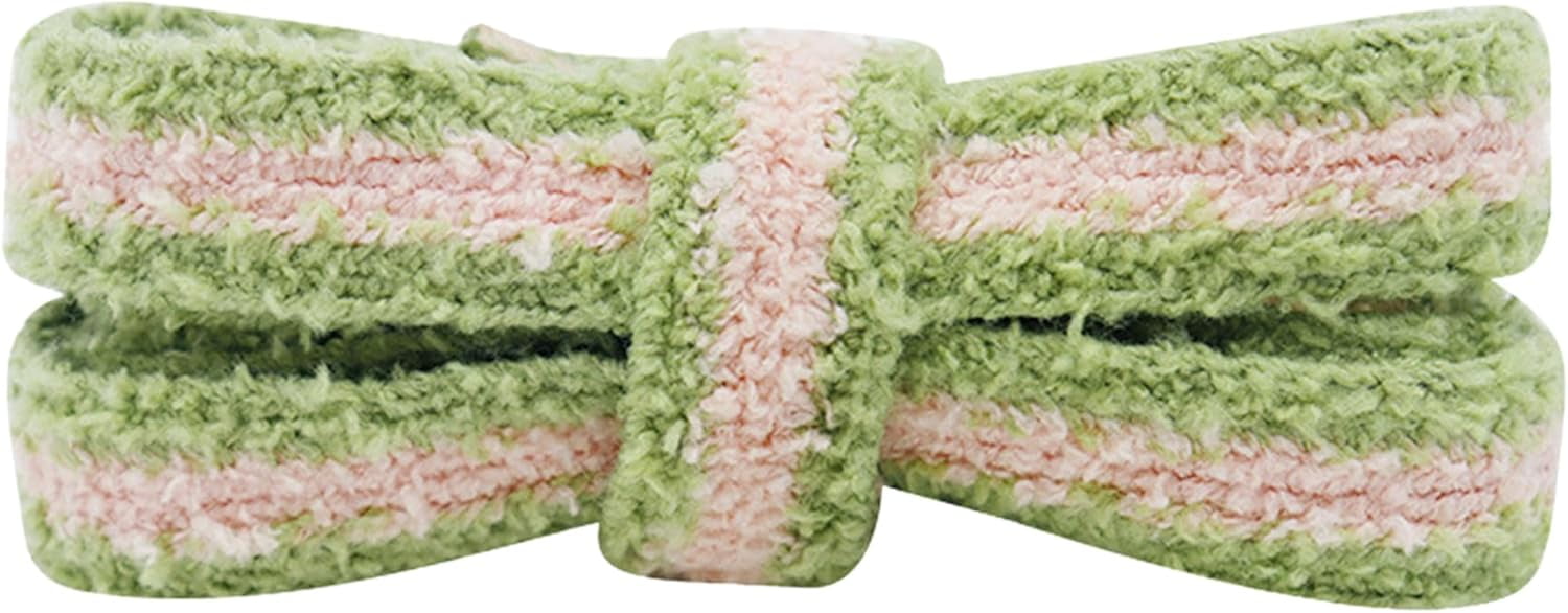 JISBEIFHA Flat Fuzzy Shoelaces Colored Shoe Laces Soft Wide Fluffy ...