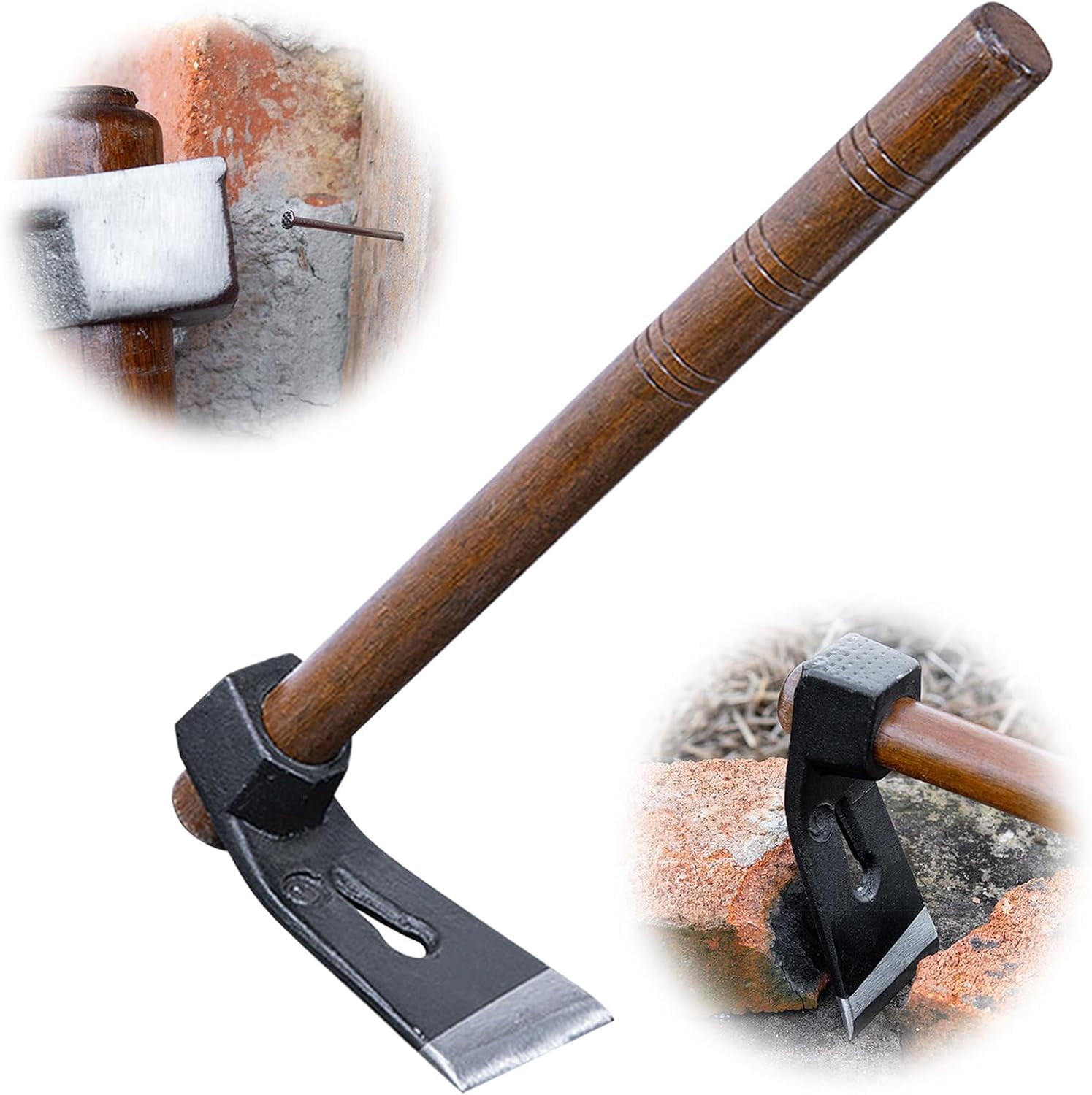JISBEIFHA Garden Hoe, Hand Hoe Garden Tool, Hammer Adze,Planer Adze ...