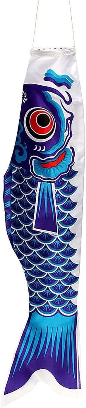 JISBEIFHA Japanese Carp Windsock Fish Kite, Japanese Garden Decor for ...