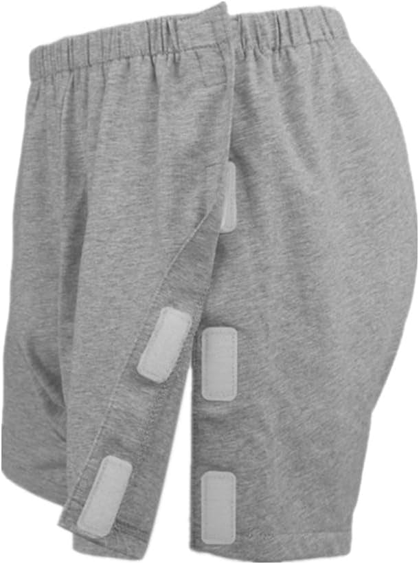 JISBEIFHA Mens Tear Away Underwear Side Snap On Shorts Reusable Stick ...