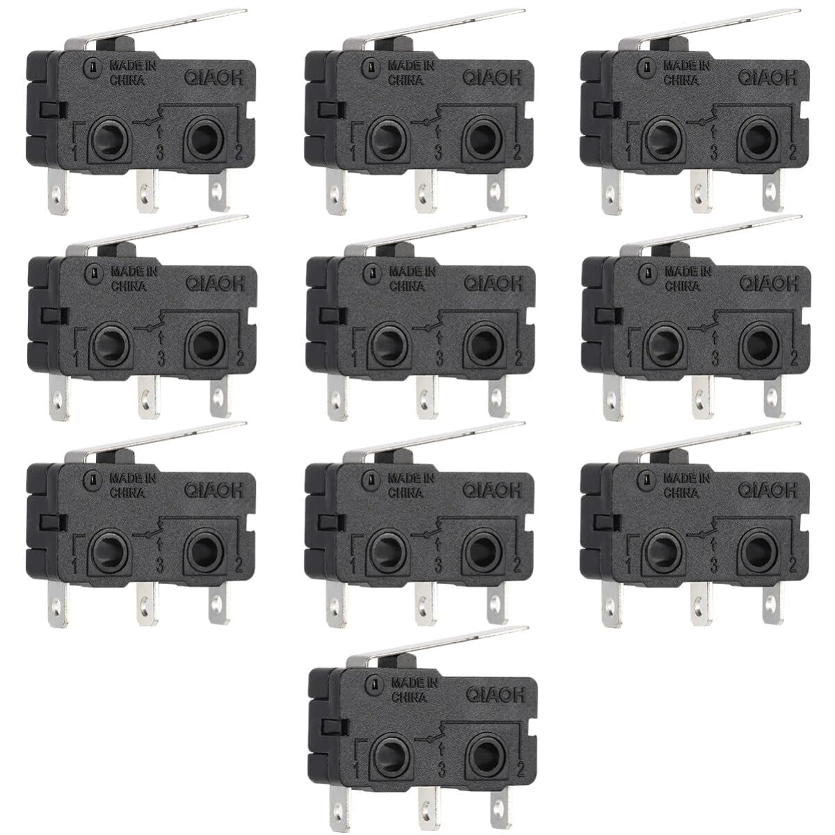 JISBEIFHA Micro Switch Limit Switch 10pcs Micro Switch Mini Hinges ...