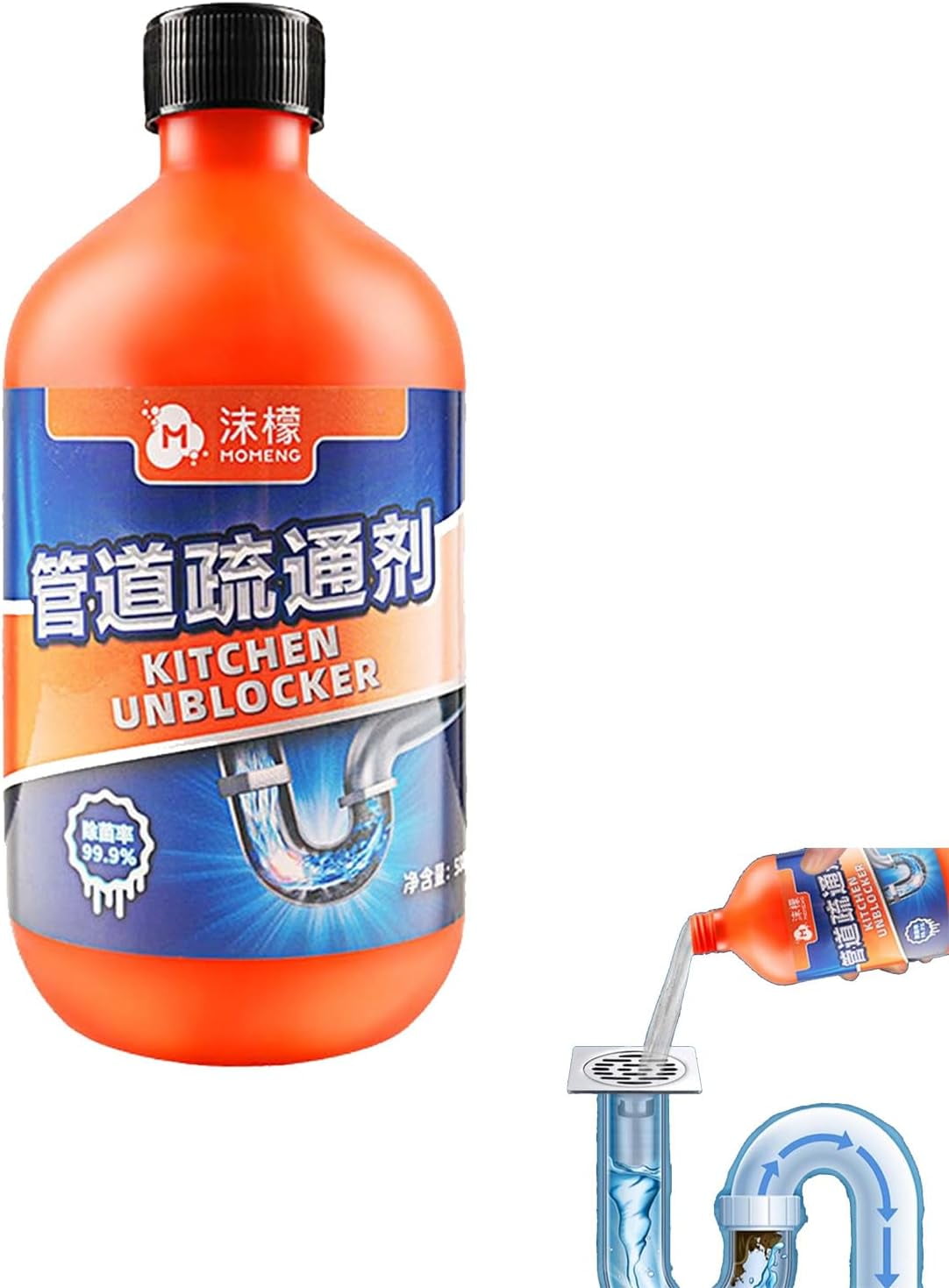 JISBEIFHA Powerful Pipe Dredging Agent - Kitchen Unblocker,Foaming ...