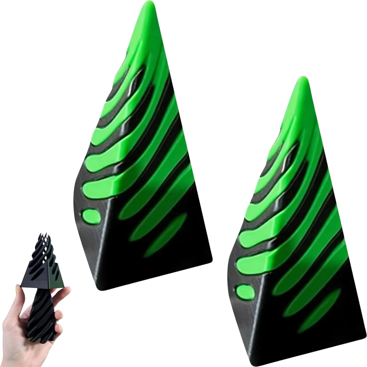 JISBEIFHA Pyramid Passthrough Sculpture,3D Printed Spiral Cone Toy ...