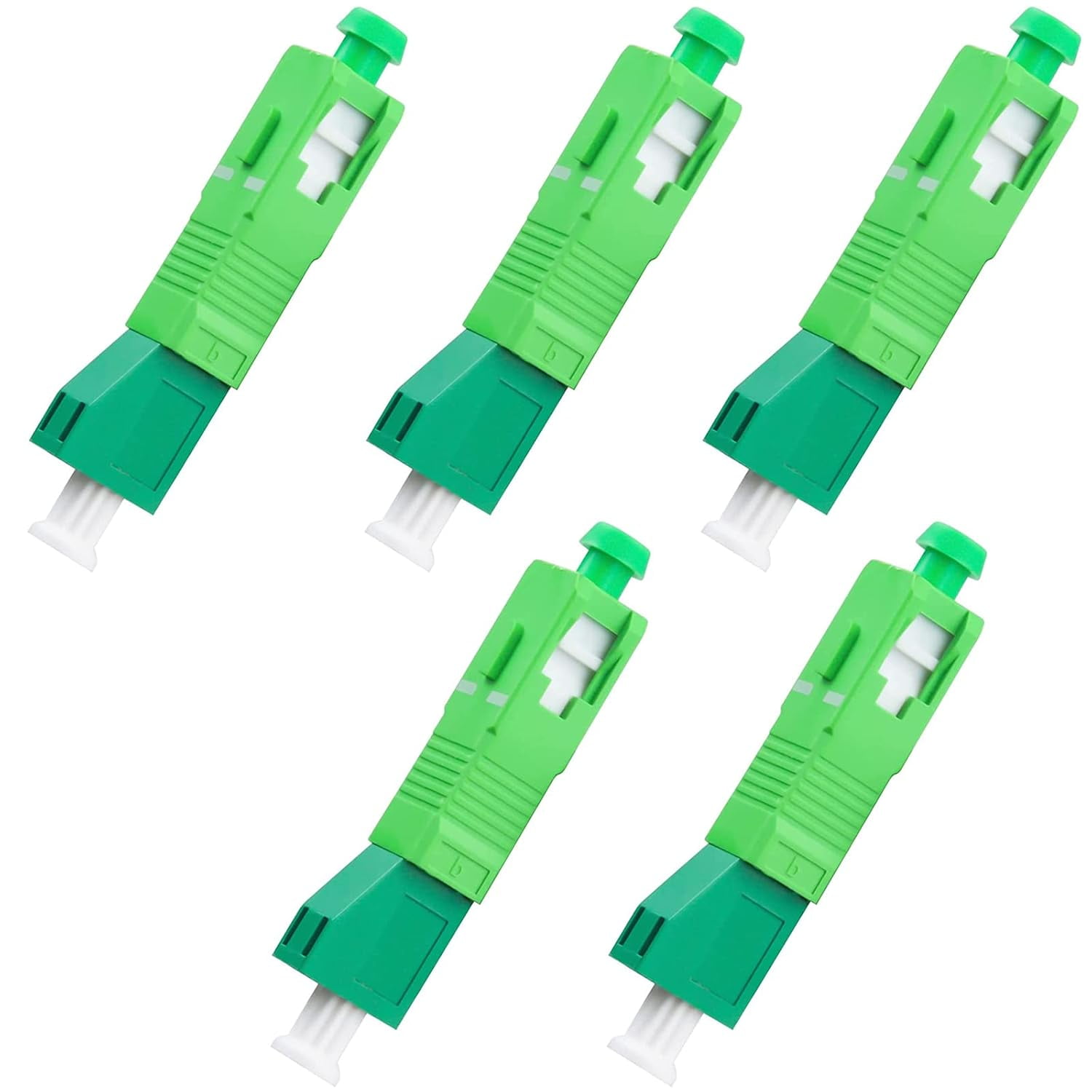 JISBEIFHA SC/APC Male to LC/APC Single Mode Female 9/125um Hybrid Adapter Fiber Optic Connector ...