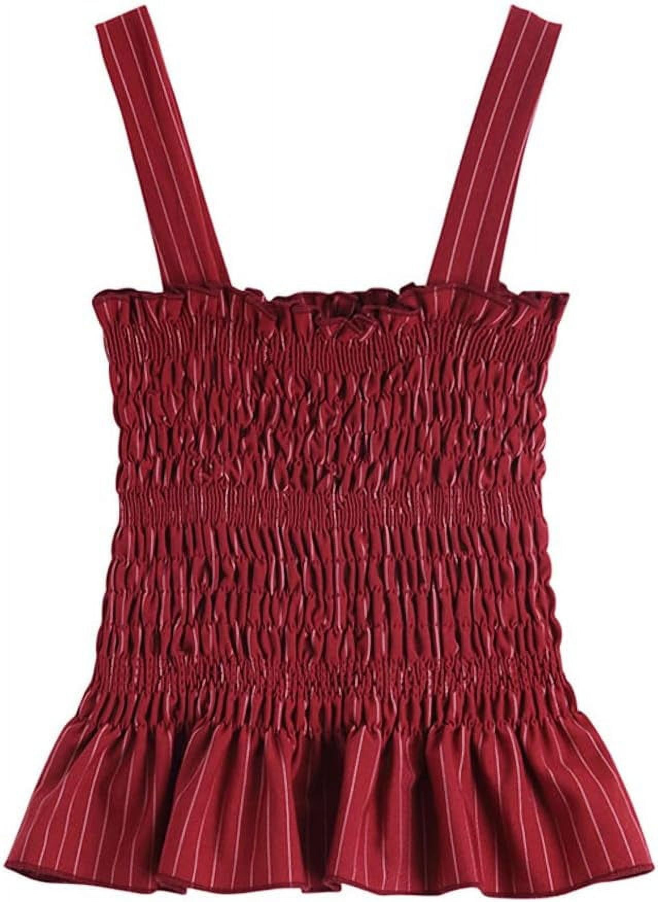 JISBEIFHA Sexy Crop Tops Spaghetti Strap Crop Cami Cute Ribbed Slim Fit Square-Neck Camisole ...