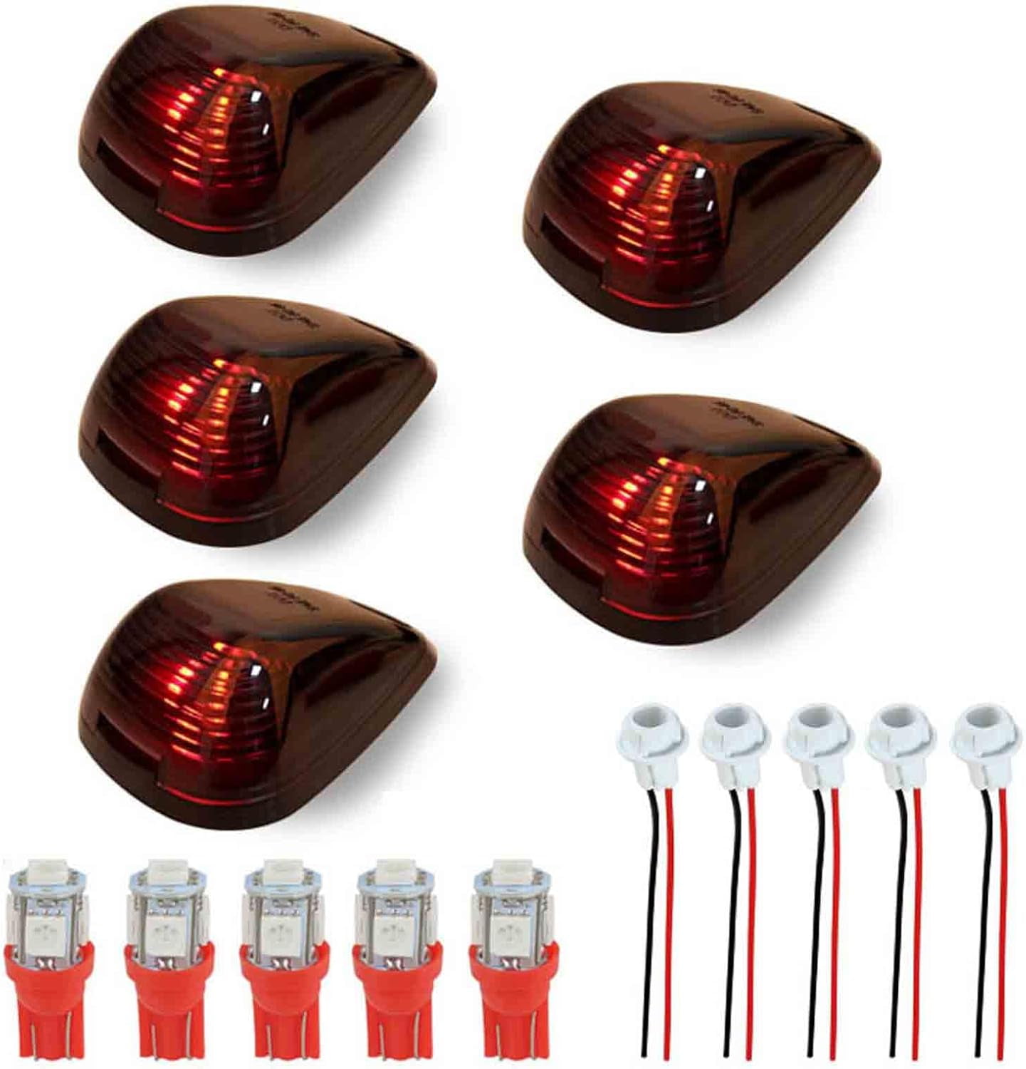 JISBEIFHA Solar Powered Cab Lights,Wireless Solar Powered Cab Lights ...
