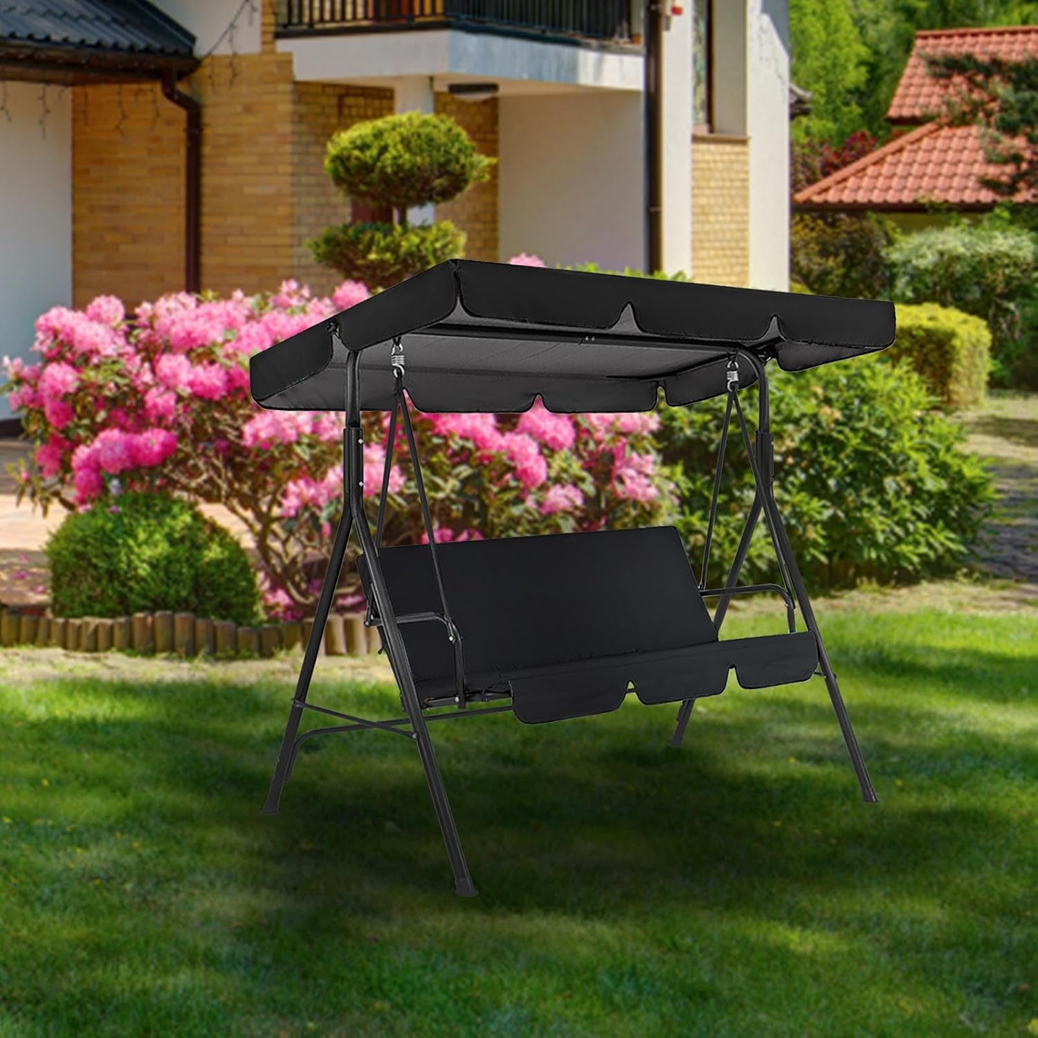 JISBEIFHA Swing Chair Canopy Cover And Canopy Cover Replacement ...