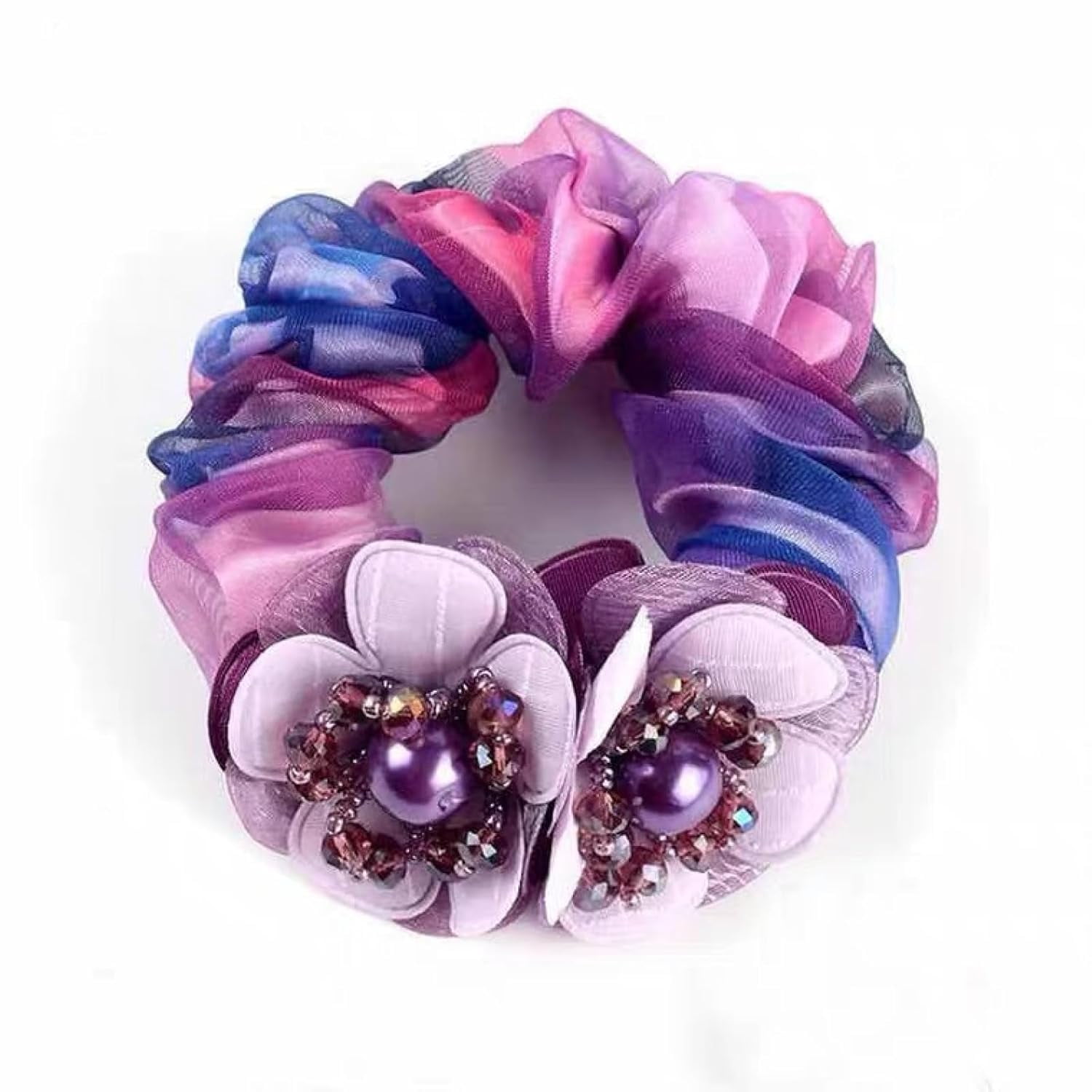 JISBEIFHA Tie the head rope flower large intestine hair ring, female ...