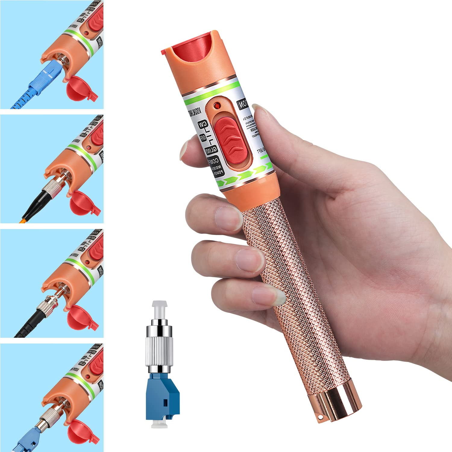 JISBEIFHA Visual Fault Locator 30KM, VFL Fiber Optic Tester with Single ...