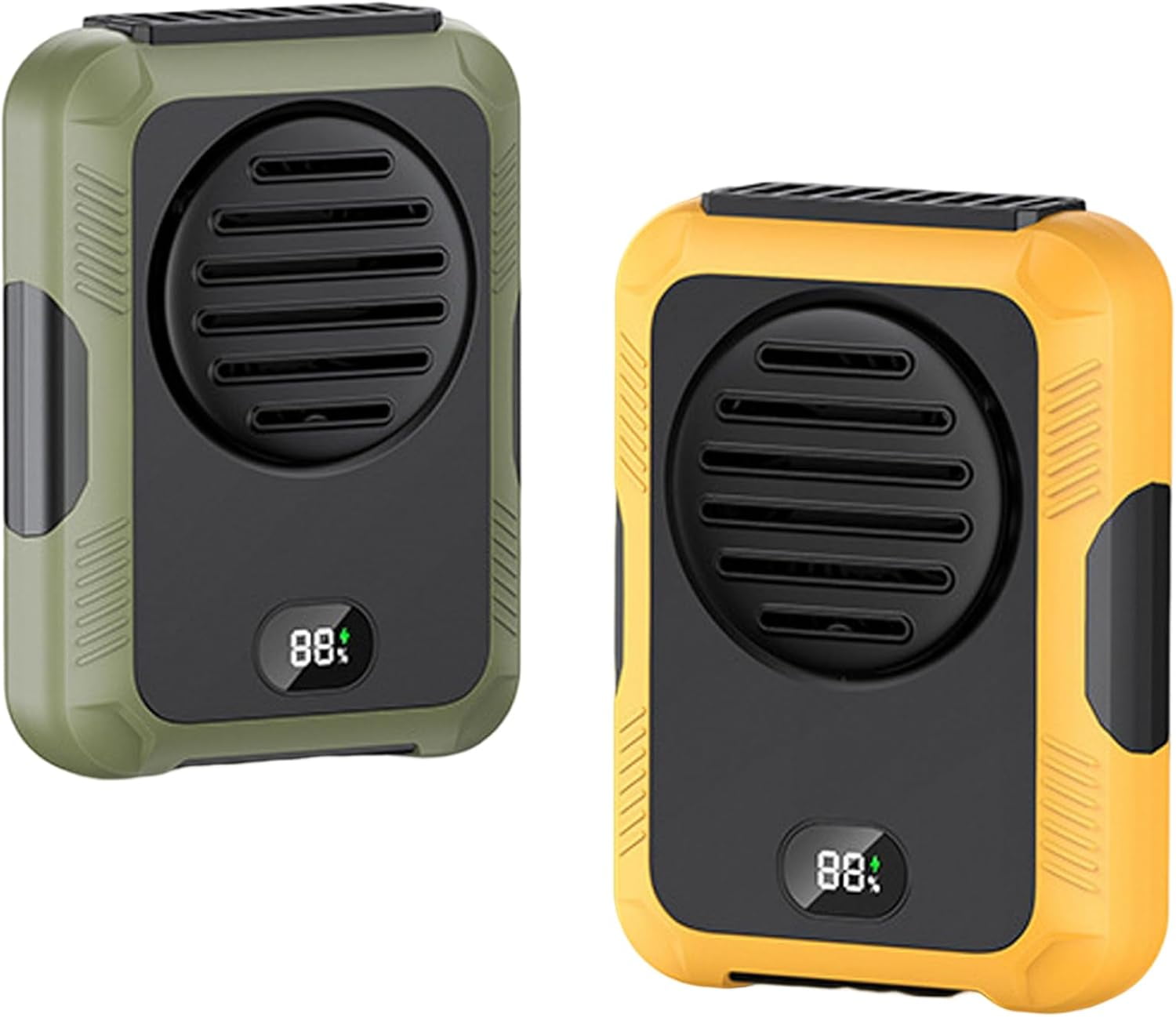 JISBEIFHA Waist Clip Fan Waist Clip Fan 2000mAh Portable 3.27x1.65x4 ...