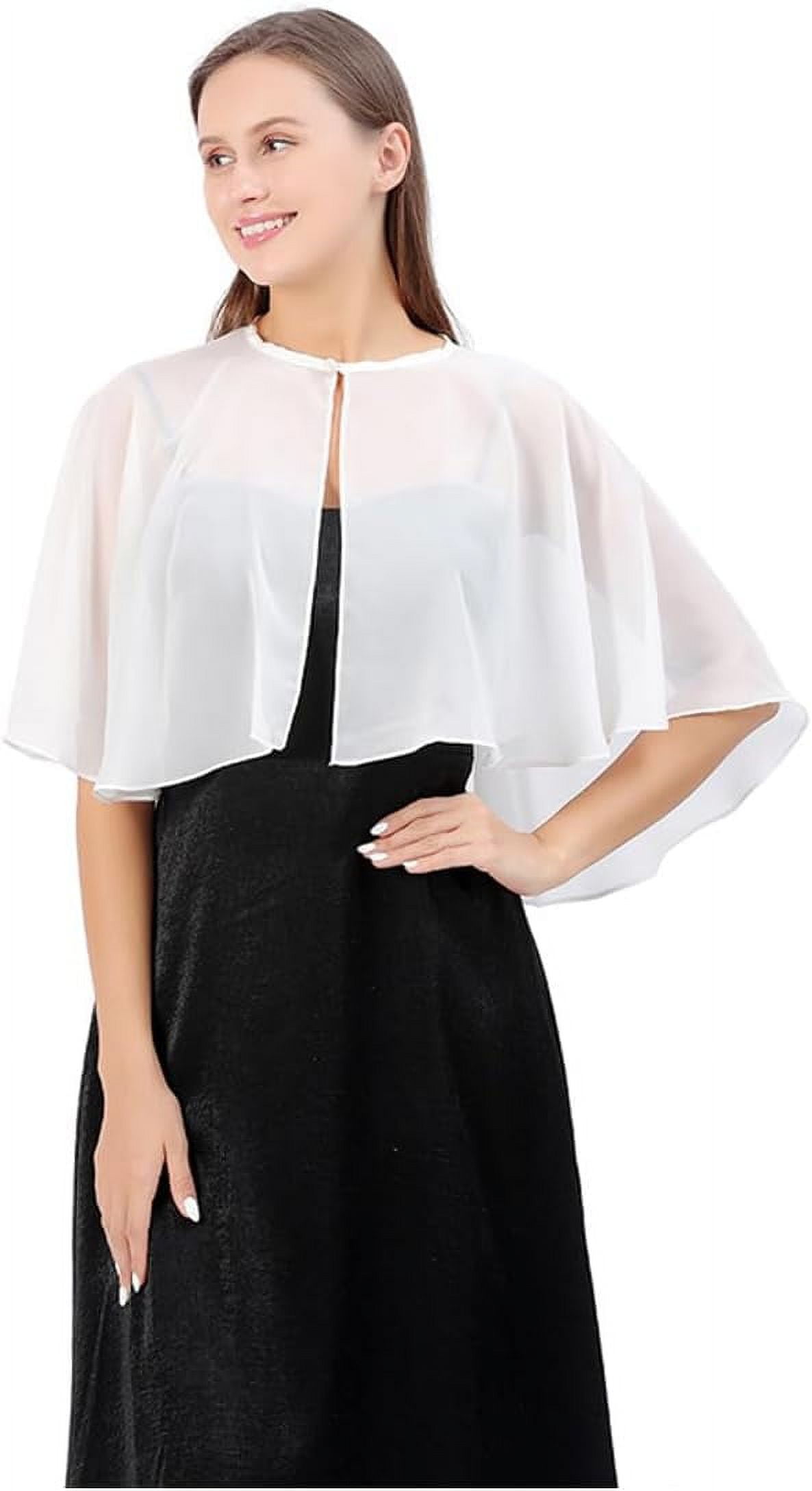 JISBEIFHA Wedding Shawl Wraps Evening Cape Bridal Shawl Bolero Flapper ...