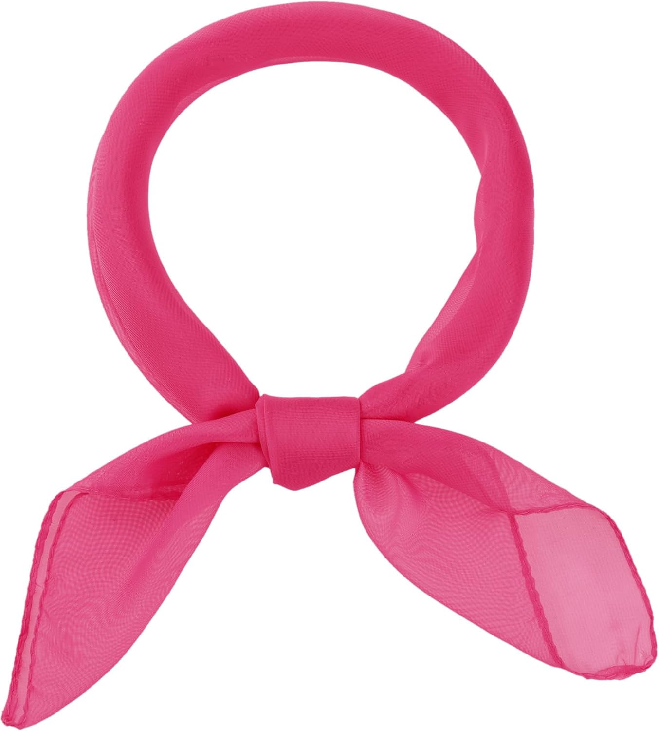 JISBEIFHA Women Solid Chiffon Scarves, 25.6"/35.4" Square Soft Sheer ...