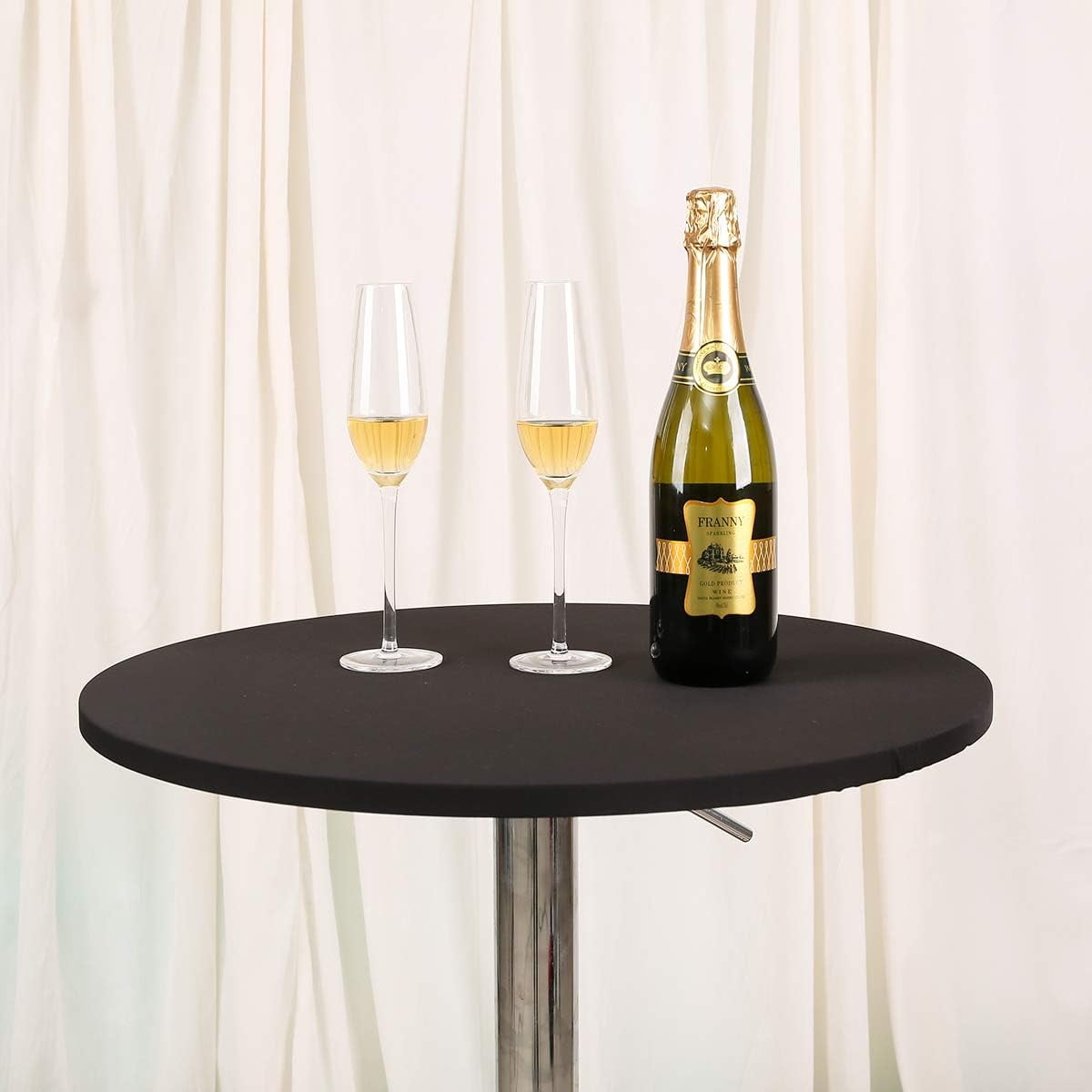 JISEN Cocktail Spandex Round Tablecloth Fitted Stretchable Table Cap 18 ...