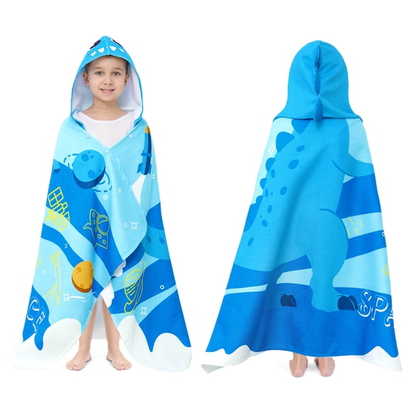 JISEN Kids Beach Towels-Hooded Towels for Kids,30" x 50" for 3-10 Years ...