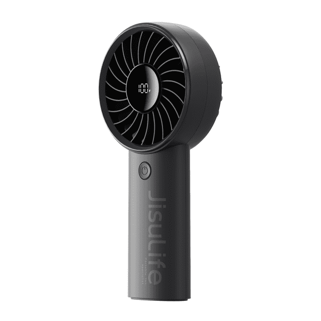 JISULIFE Handheld Fan - 5-Speed LED Display & 5000mAh Battery, USB-C ...
