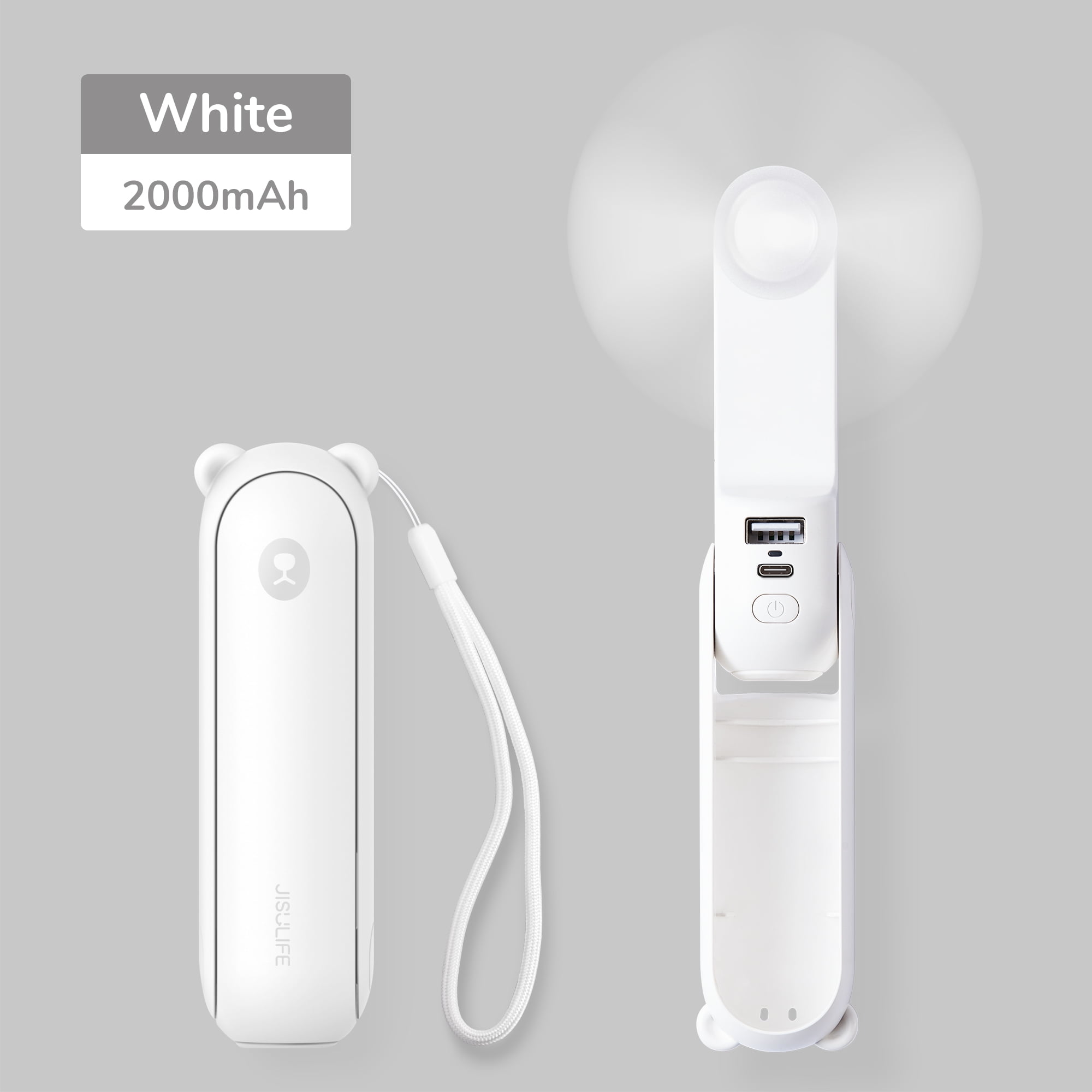 JISULIFE Handheld Mini Fan, 3 in 1 Hand Fan, Portable Small Fan ...