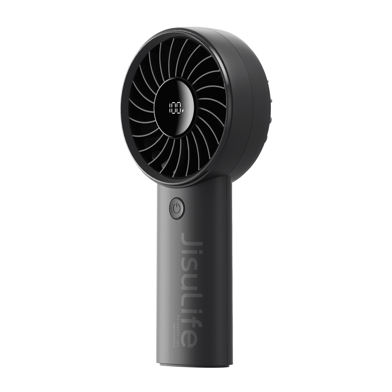 JISULIFE Handheld Fan - 5-Speed LED Display & 3600mAh Battery, USB-C ...