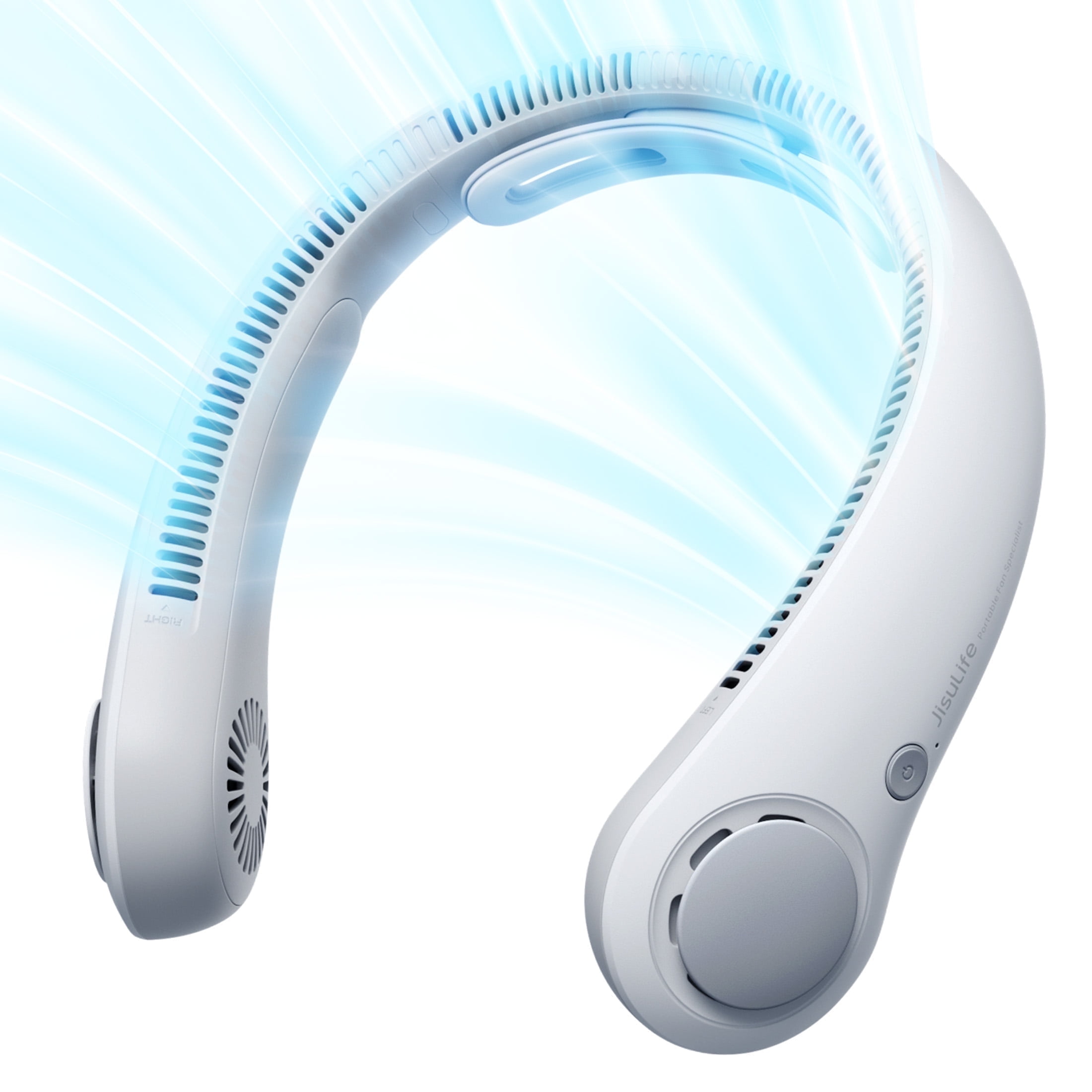 JISULIFE Portable Neck Fan 5000mAh Rechargeable with Necksupport, 5 ...