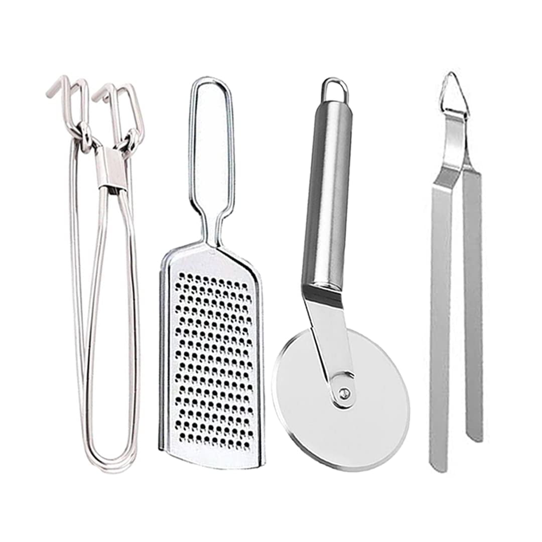 JISUN Stainless Steel PakkadUtility Tong Pizza CutterSlicer Roti ...