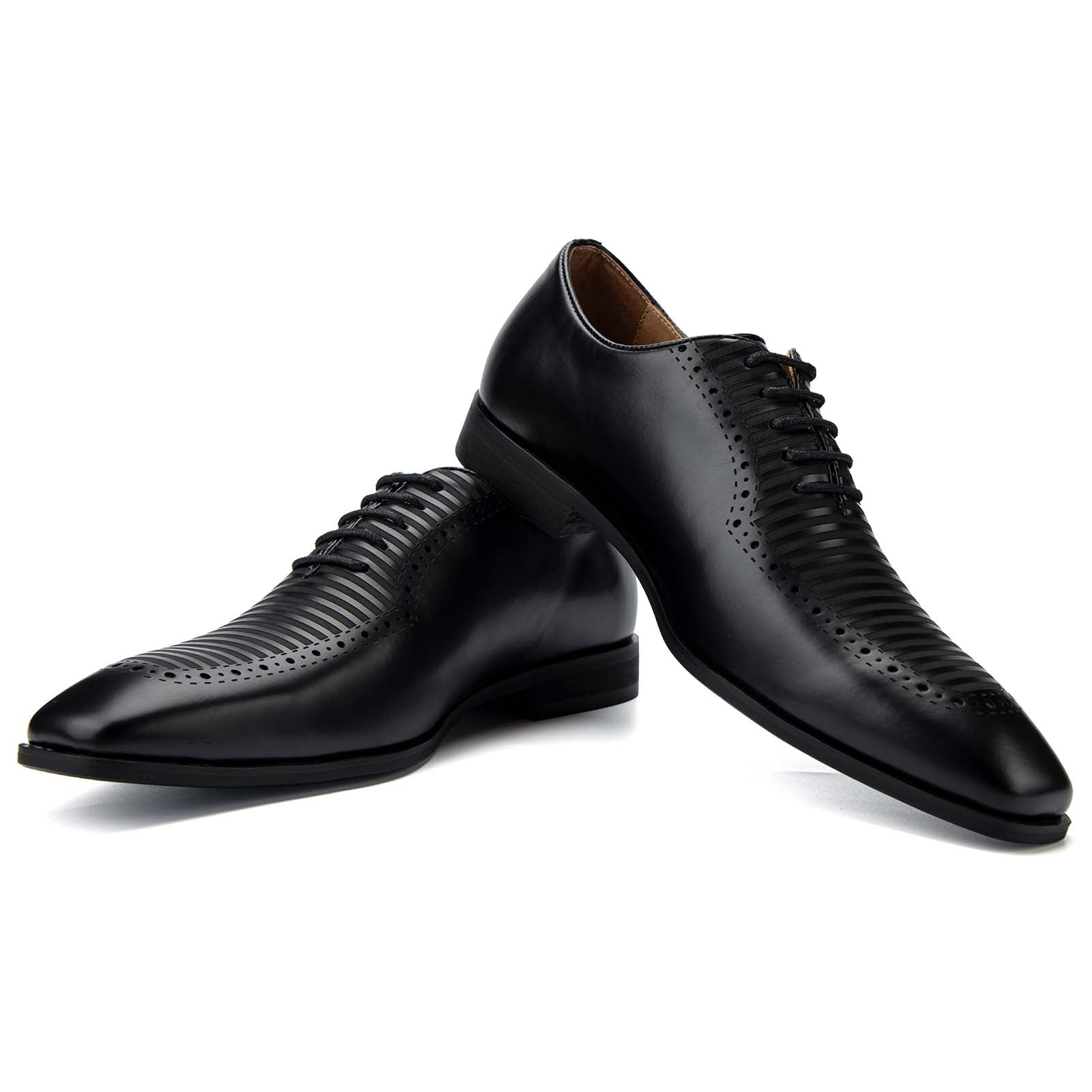 JITAI Men Dress Leather Shoes Men's Oxford Shoes Black Size 13 ...