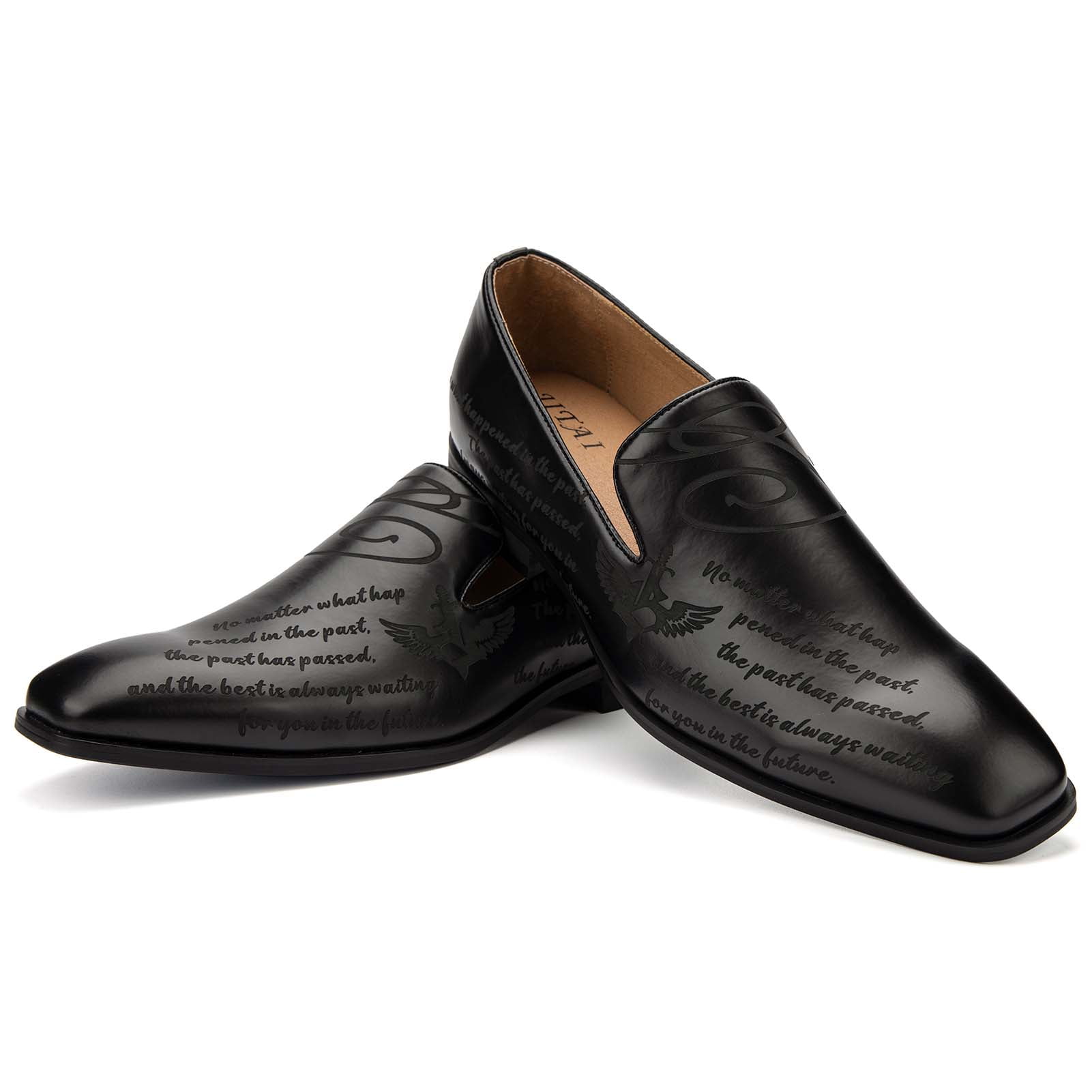 JITAI Men Dress Shoes Fashion Oxford Shoes for Men Black Size 10 ...