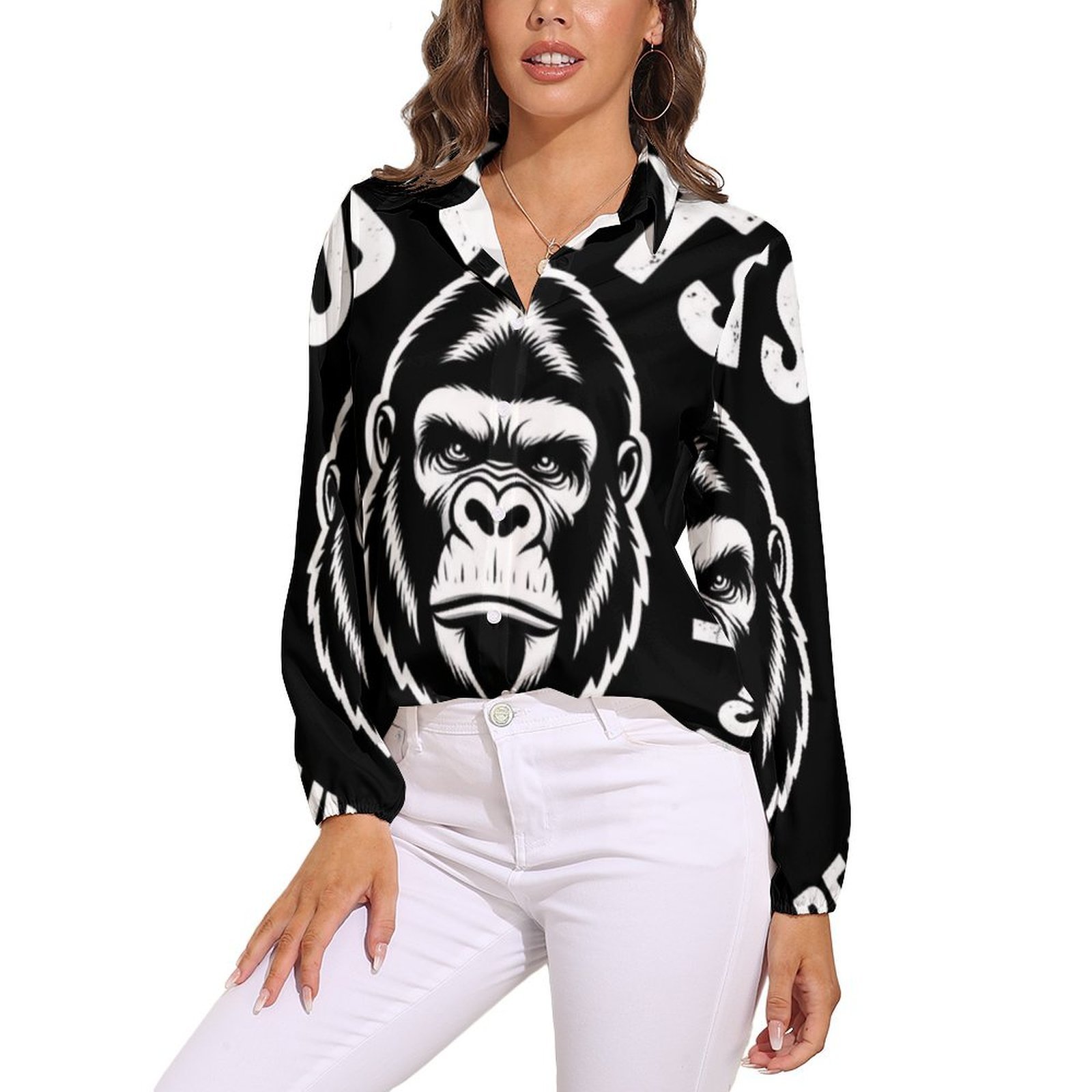 JIU JITSU - TRAIN LIKE A BEAST-2 Vntage Casual Long Sleeve Shirt Blouse ...
