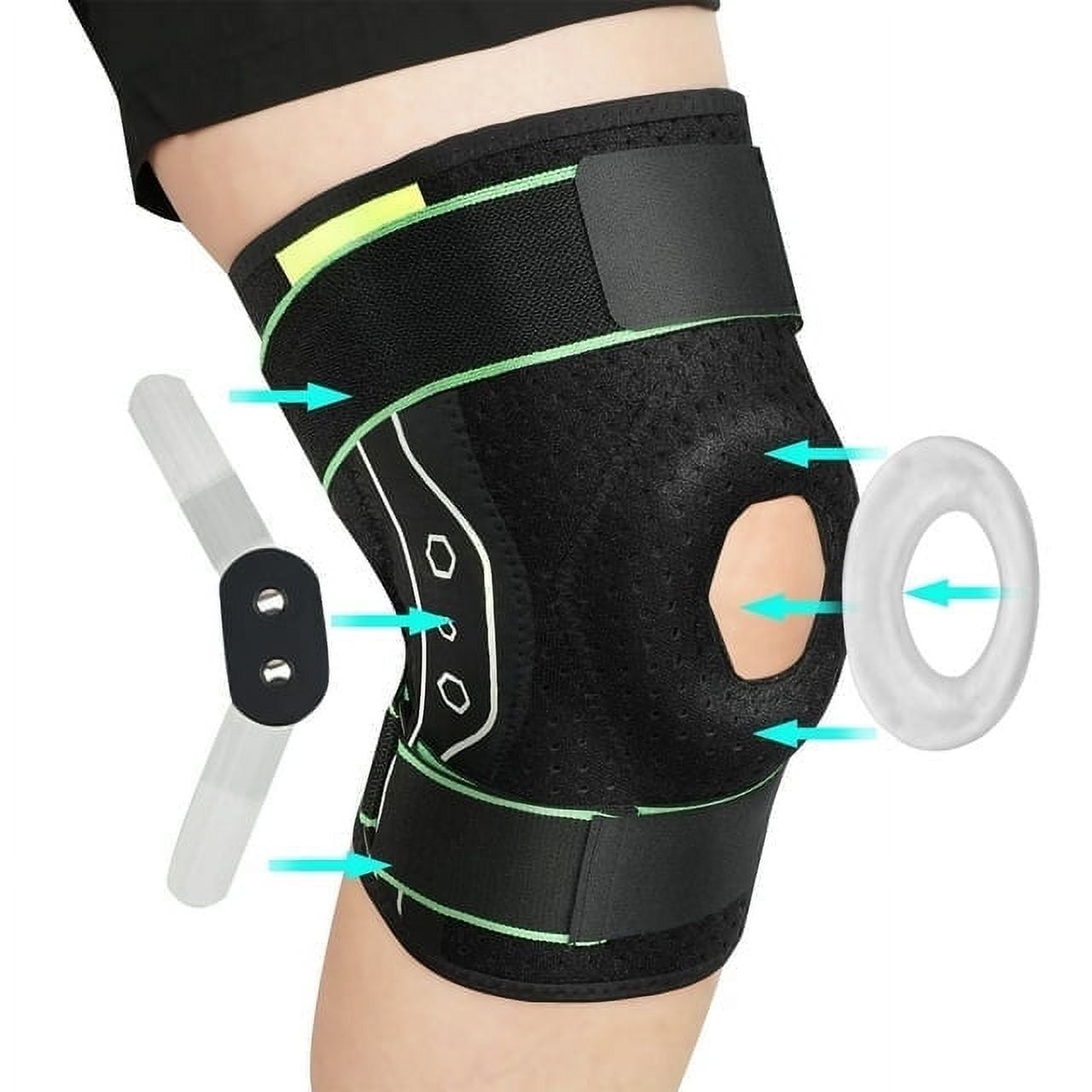 JIUFENTIAN Hinged Knee Brace for Women Men Knee Pads with Removable ...