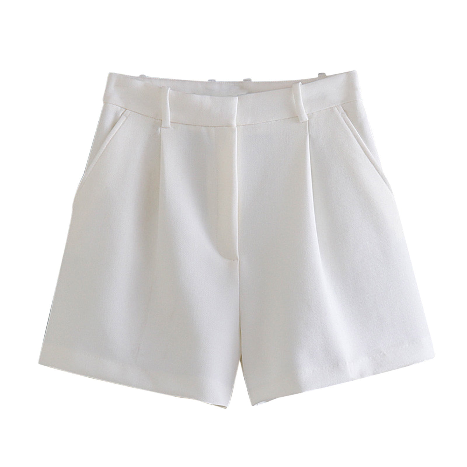 JIUKE Dress Shorts for Women High Waisted Straight Wide Leg Work Office ...
