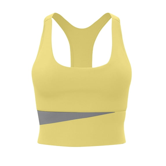 JIUKE Sports Bras for Women Wireless Full Coverage Colorblock Seamless ...