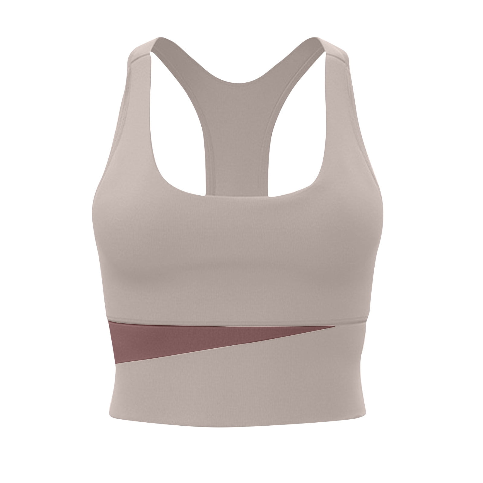 JIUKE Sports Bras for Women Wireless Full Coverage Colorblock Seamless ...