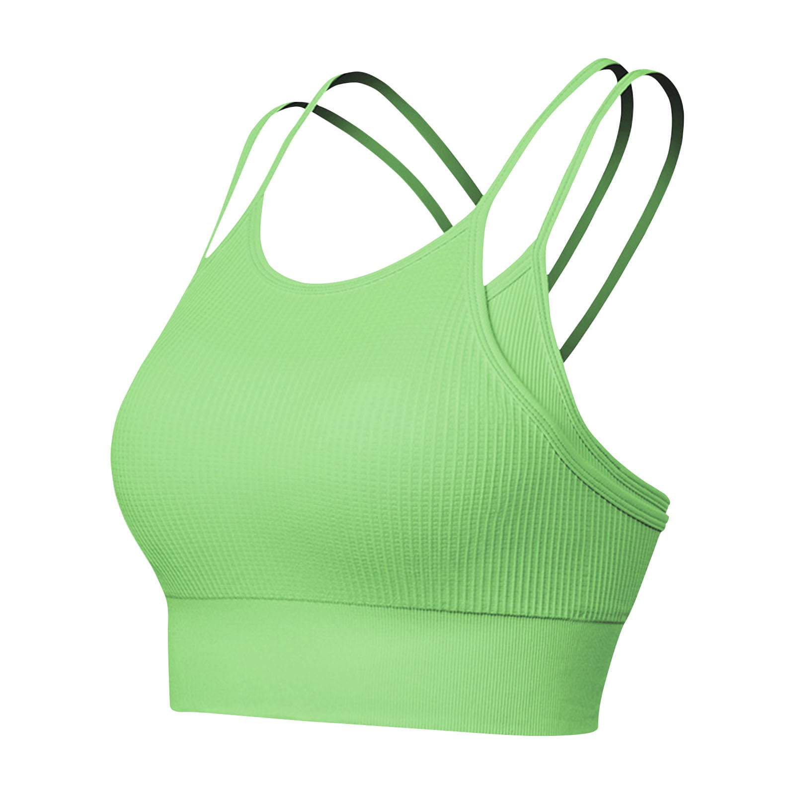 JIUKE Sports Bras for Women Wireless Medium Support Solid Color ...