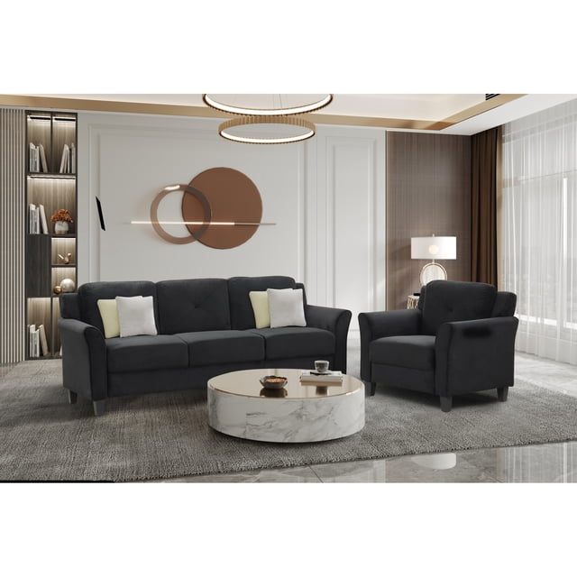 JIUMI Fashion Living Room Two Piece Sofa Set, Living Room Three Seats ...