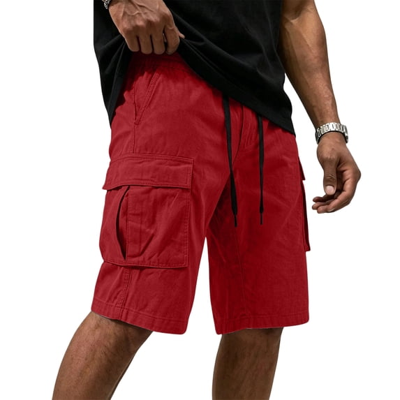 JIUWEN Mens Hiking Cargo Shorts Lightweight Quick Dry Athletic Running ...