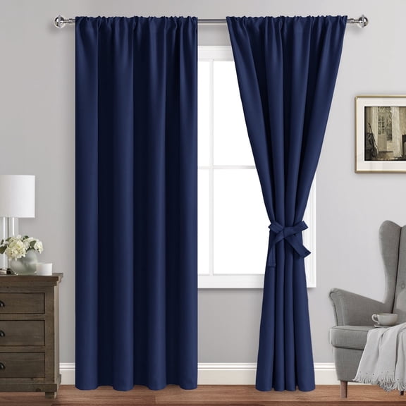 Coastal Nautical Blackout Curtains for Bedroom Living Room Darkening ...