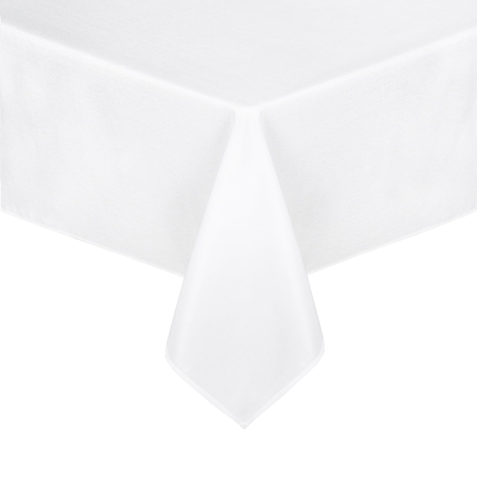 JIUZHEN Faux Linen Rectangle Tablecloth - Wrinkle and Stain Resistant ...