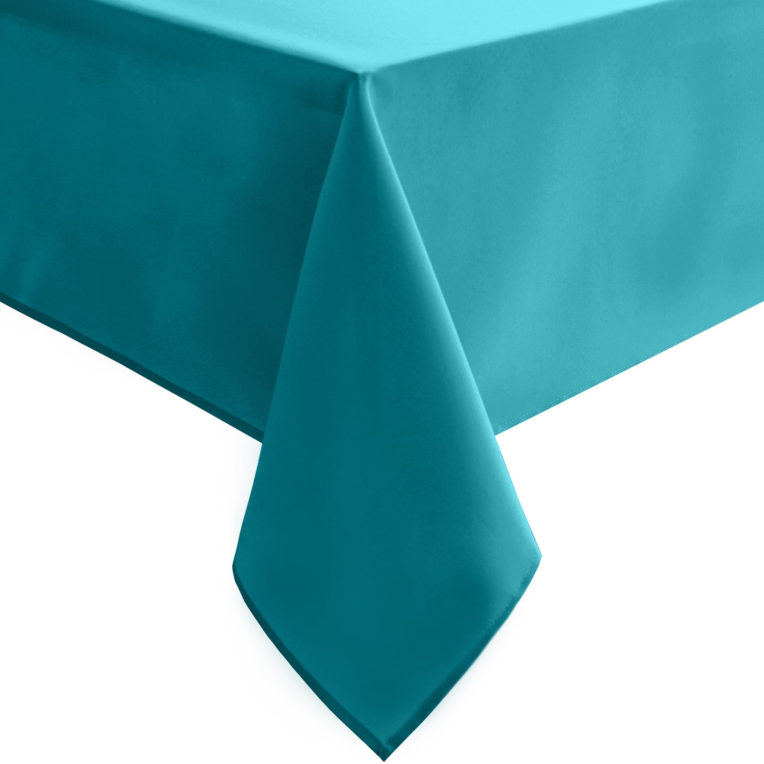 JIUZHEN Turquoise Square Tablecloth - Water Resistant and Spillproof ...