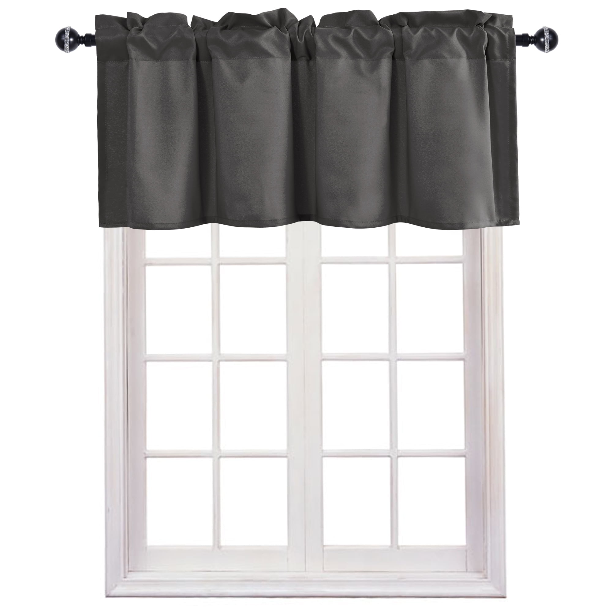 JIUZHEN Valance Curtains for Kitchen Window Valances for Living Room ...