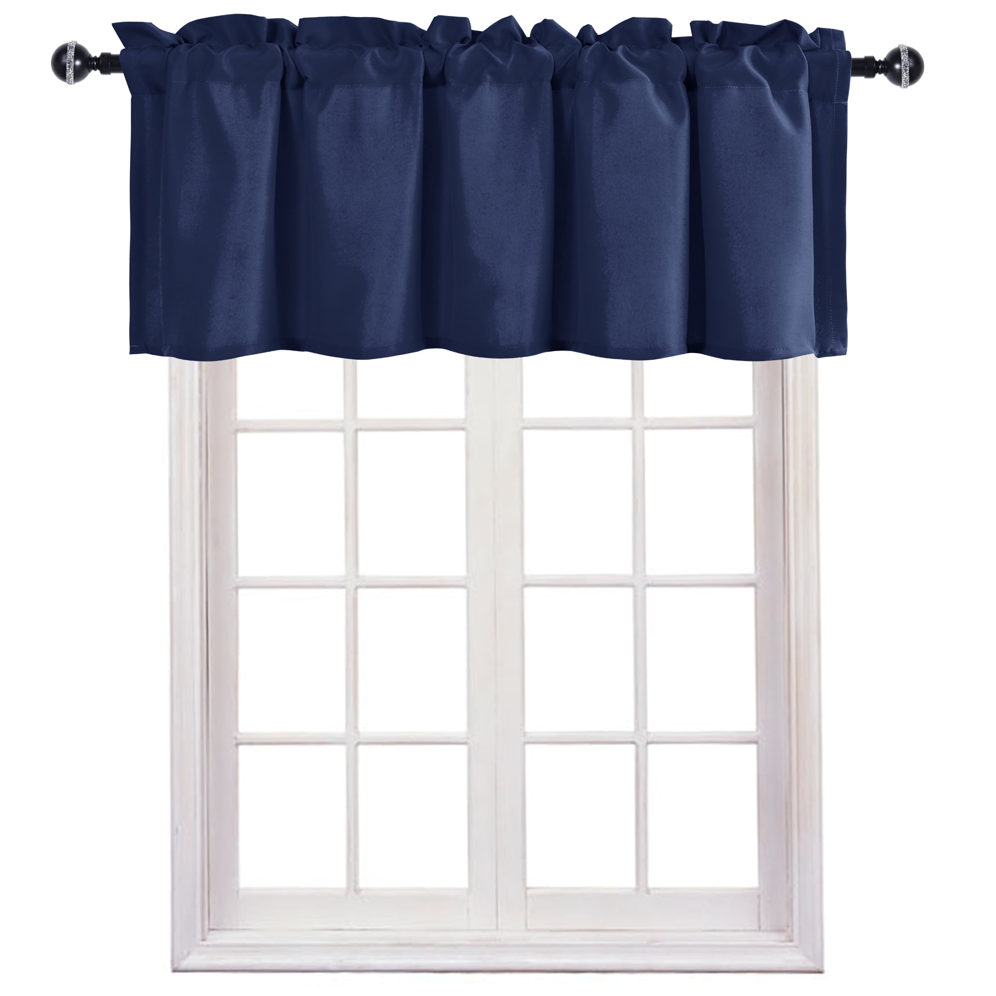 JIUZHEN Valance Curtains for Kitchen Window Valances for Living Room ...