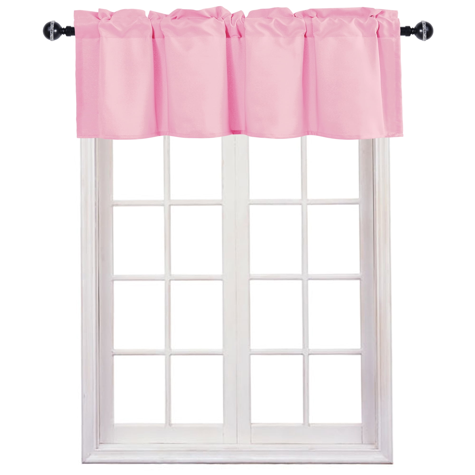 JIUZHEN Valance Curtains for Kitchen Window Valances for Living Room ...