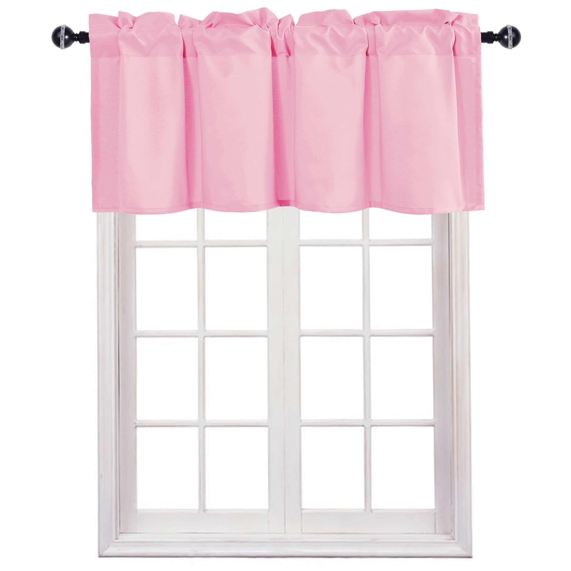 JIUZHEN Valance Curtains for Kitchen Window Valances for Living Room ...