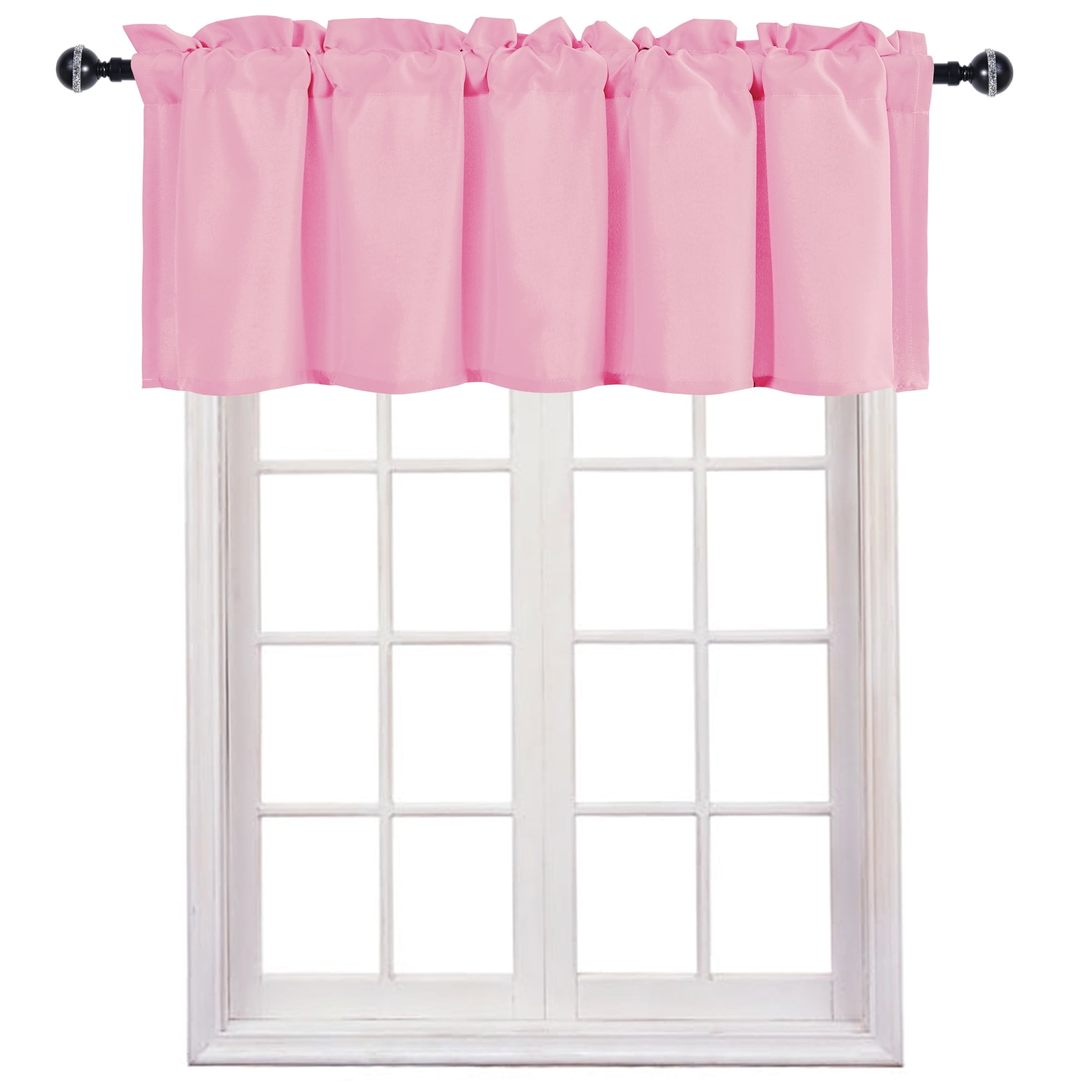 JIUZHEN Valance Curtains for Kitchen Window Valances for Living Room ...