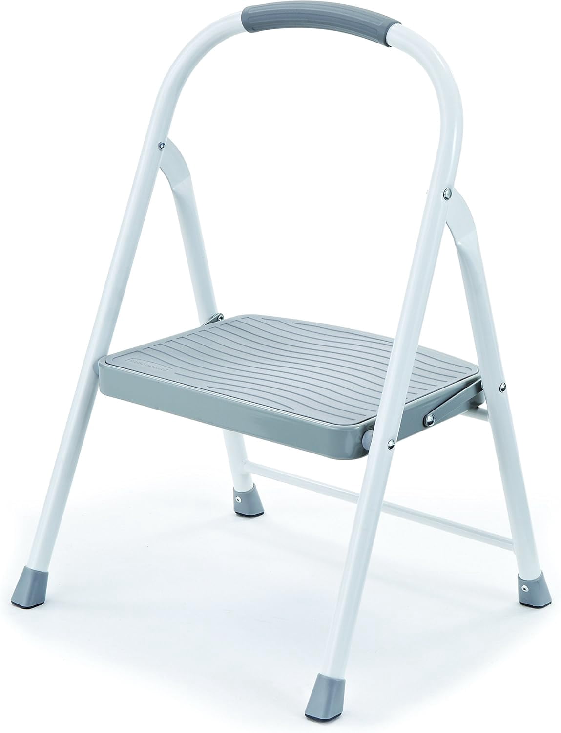 JIXINTECH 1-Step Folding Steel Step Stool, 225lb Capacity, Hand Grip ...