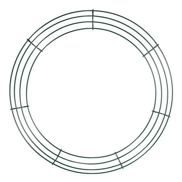 FloraCraft Wire Wreath Form 18 inch Green - Walmart.com