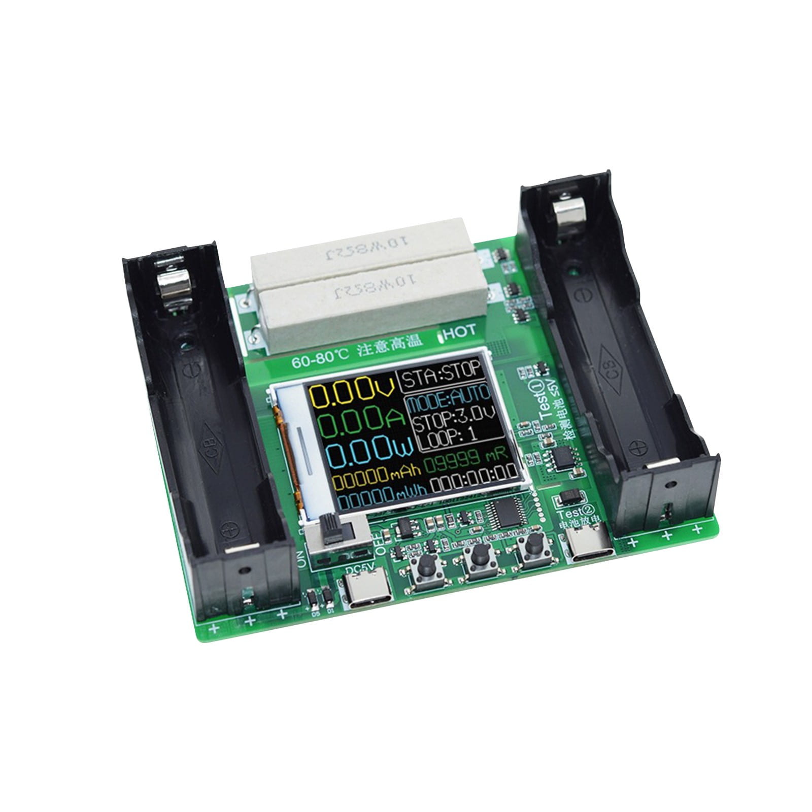 JIhuahe 18650 Lithium Battery Capacity Tester - Digital Device for ...