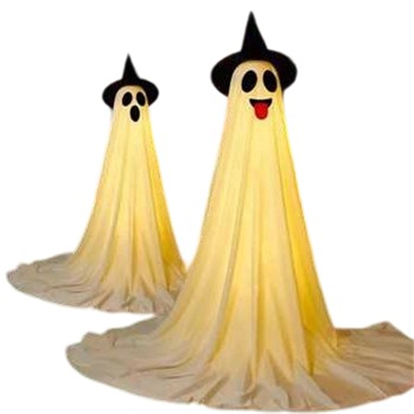 JIhuahe 2-Pack Outdoor Halloween Decorations with Remote Control String ...