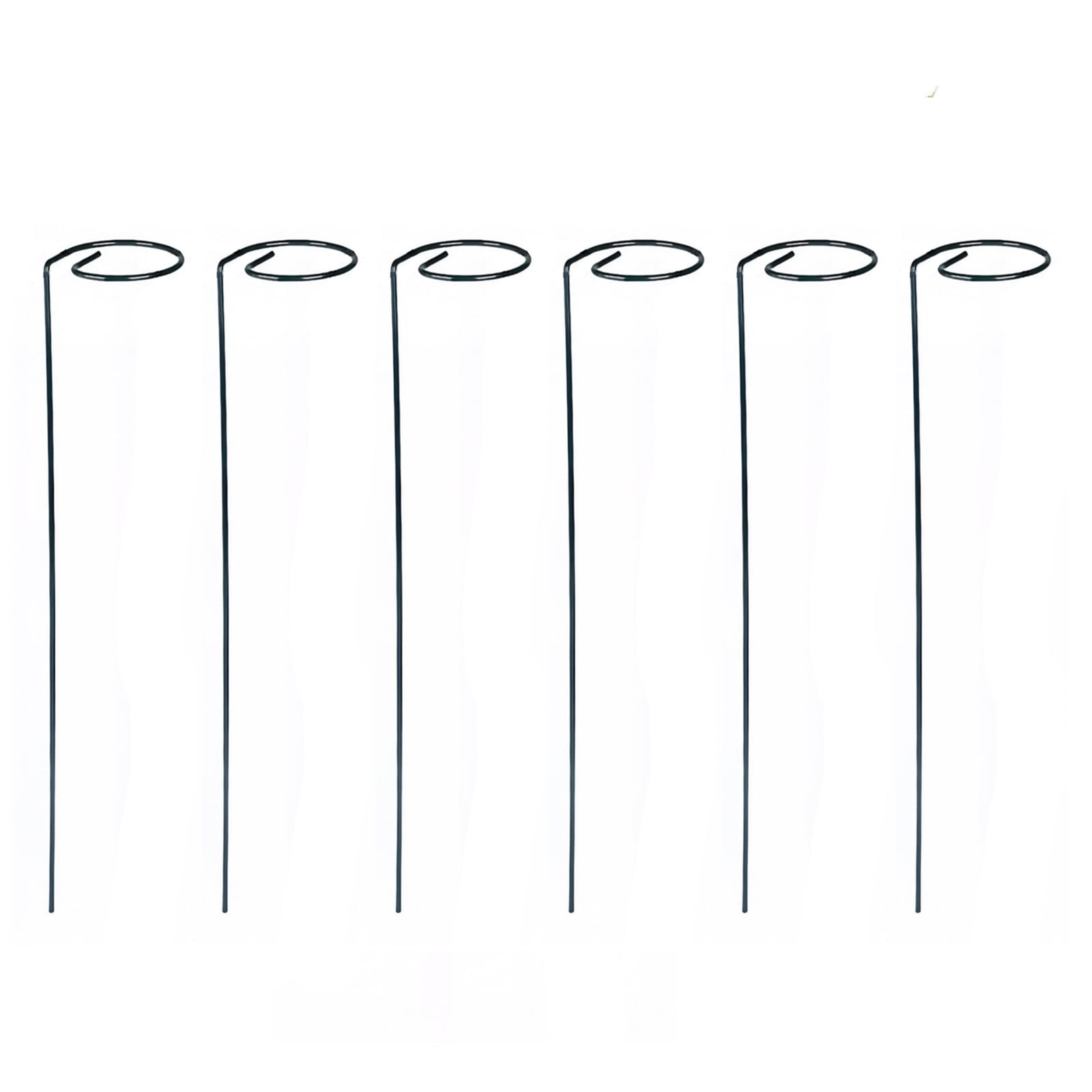 JIhuahe 6-Pack Straight Tomato Plant Support Stakes, 48 inch Metal ...