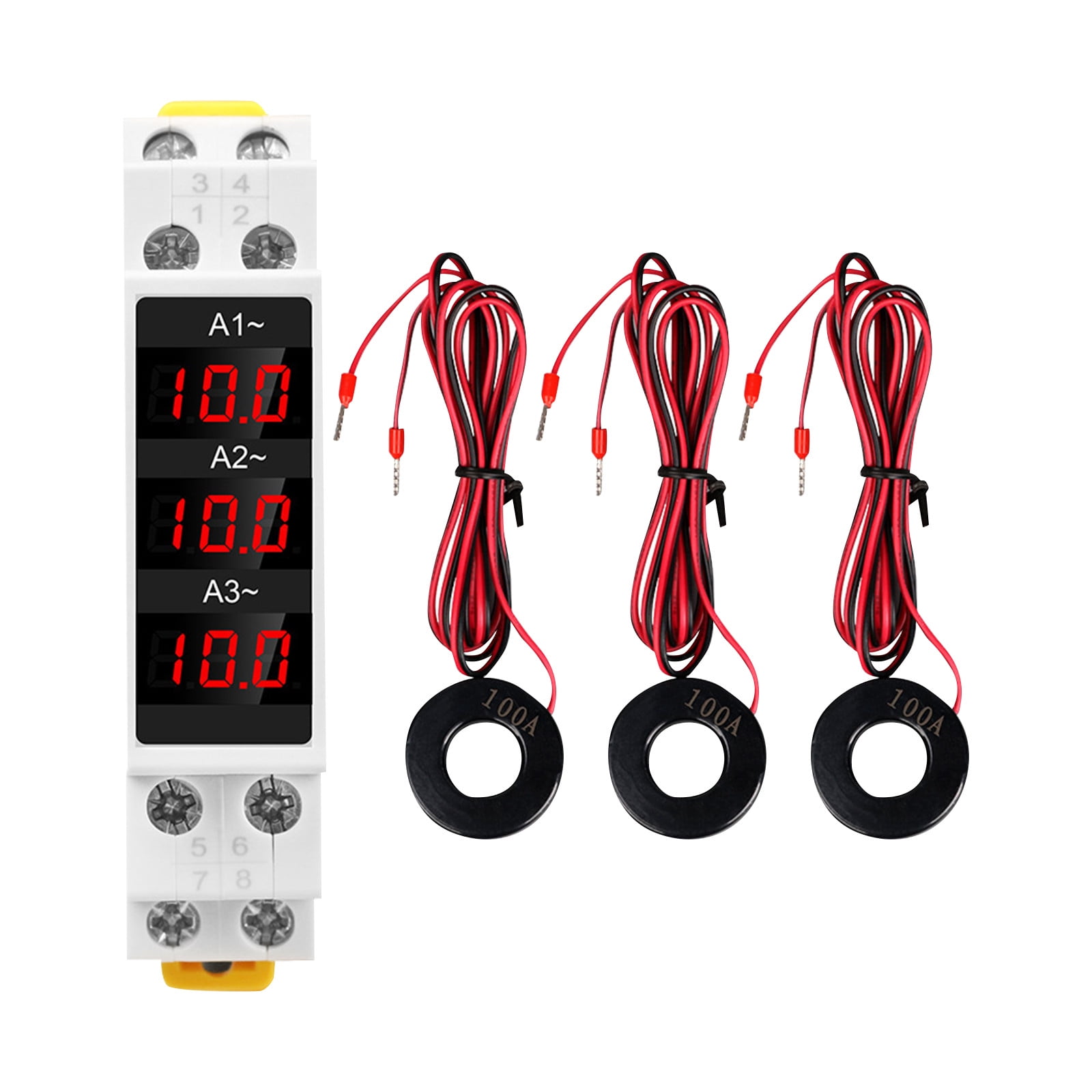 JIhuahe AC Three-Phase Voltmeter Module with LED Digital Display ...